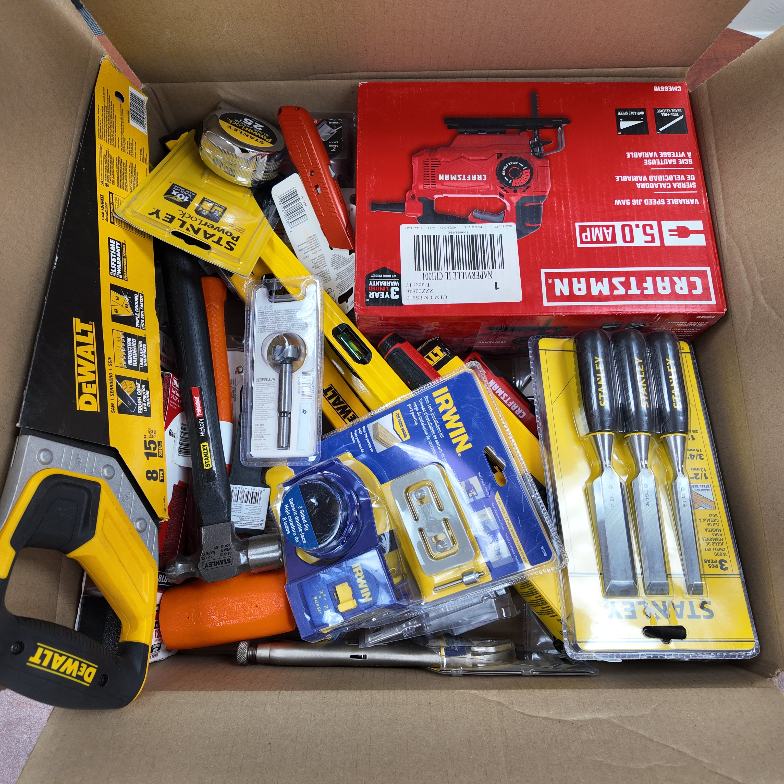 Complete Wood-Working Kit (Mixed Brands; DeWalt, Irwin, Craftsman, etc ...