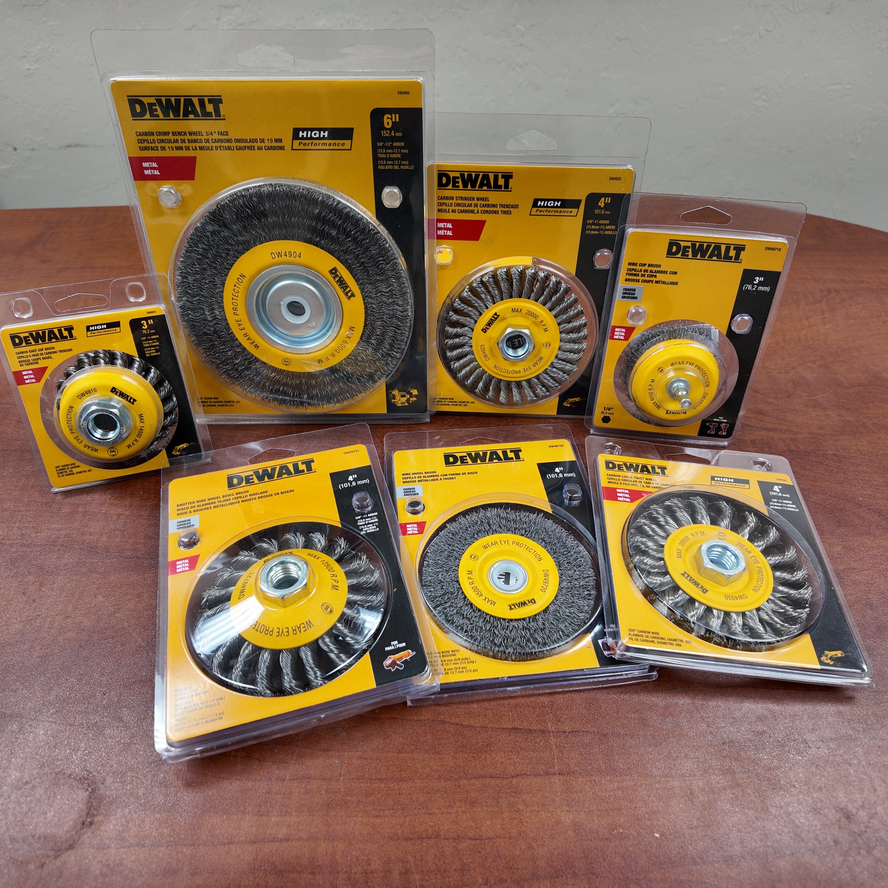 DeWalt Wheel Brush Set (7-PACK) - Sizes and Applications Vary – Tool ...